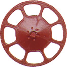 #2035 HO Modern Brake Wheel Red Oxide - Freight Car Detail Parts