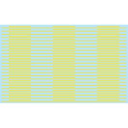 #3124 HO Scale Solid Dash pms 116 Yellow Lines Street Decal